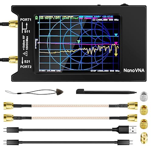 AURSINC Upgrated NanoVNA-H4 Vector Network Analyzer, Lastest V4.3 10KHz ...