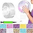 Amazon.com: Mity rain Nano Bubble Tape Kit, Double Sided Tape Plastic Bubble, Super Elastic ...