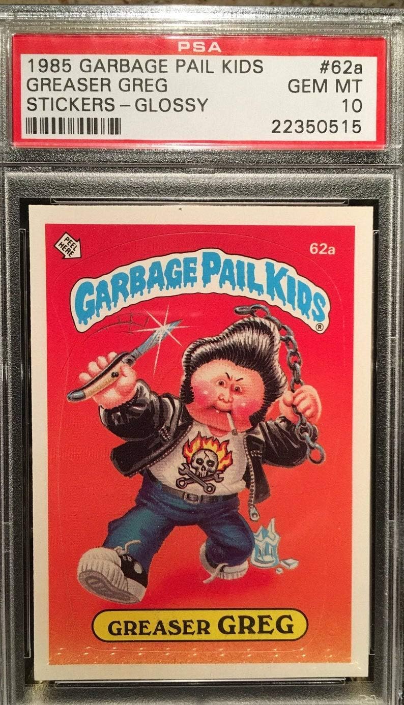 Amazon.com: 1985 GARBAGE Pail Kids Greaser Greg: Collectibles & Fine Art
