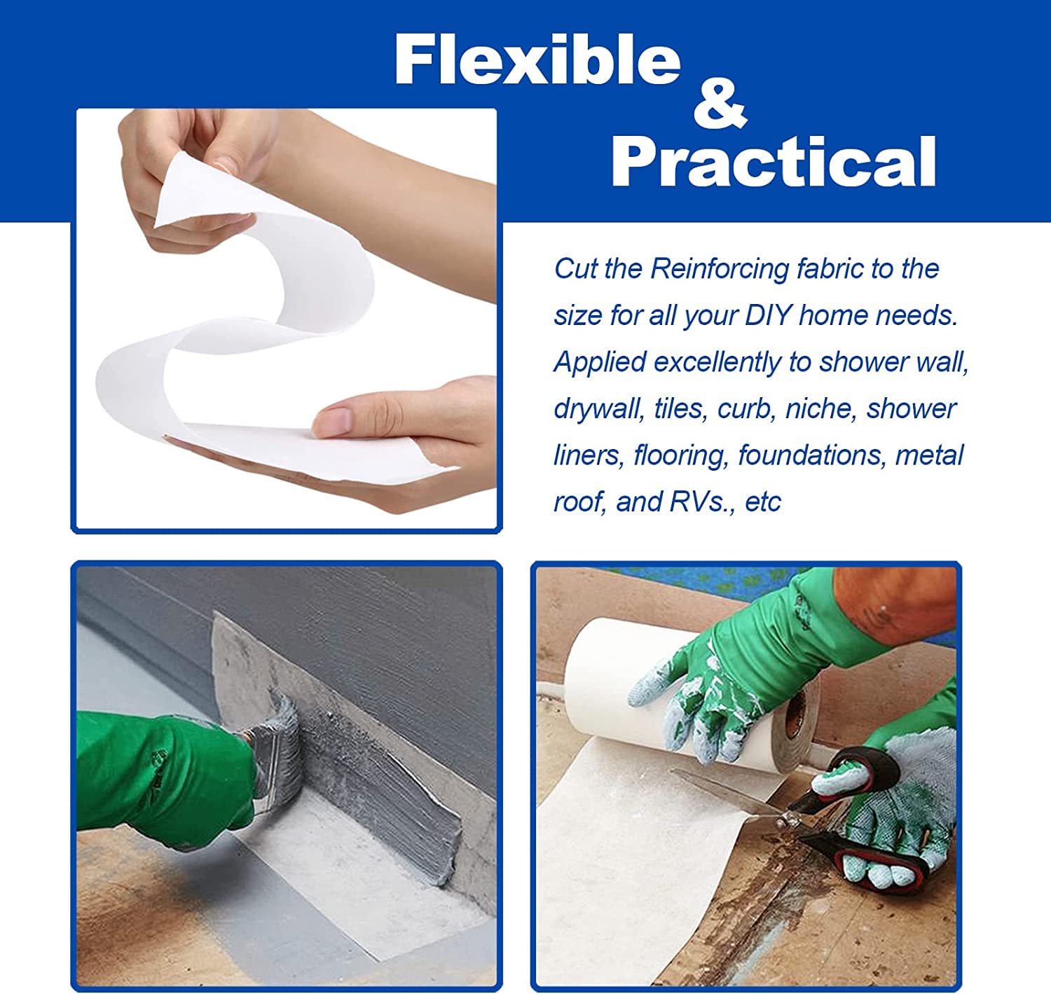 Mua Yaxtida 2 Pack 4 Inches x 164 Feet Waterproofing Membrane Anti ...