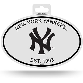 Amazon.com: NEW YORK YANKEES LOGO MLB WHITE DECAL VINYL STICKER: Automotive