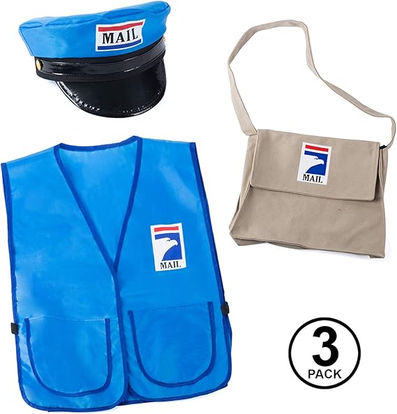 Tigerdoe Disfraz de Cartero de para niños, Disfraz de Cartero para el ...