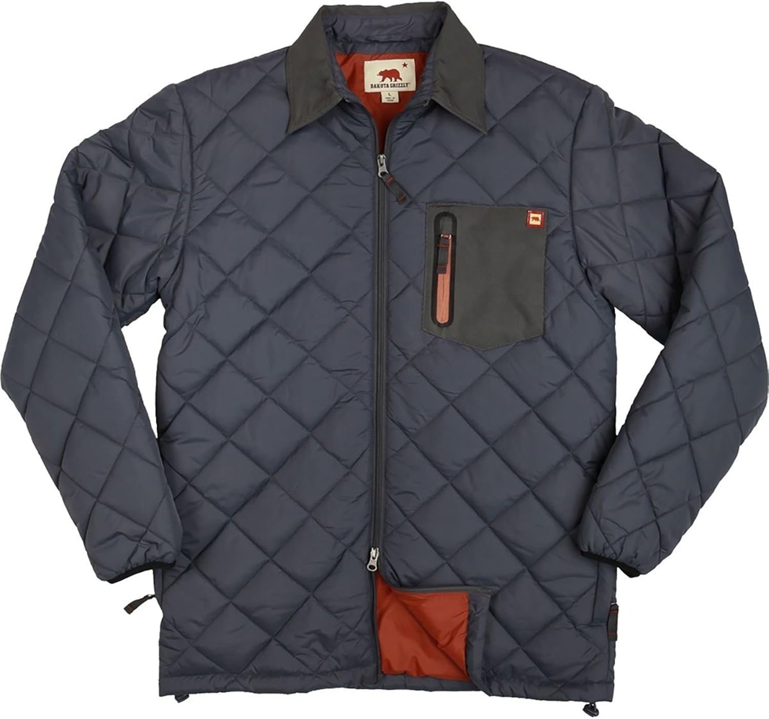 Dakota Grizzly Men's Jagger Quilted Nylon Jacket, Petrol, X-Large at ...