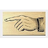 Amazon.com: P22 Right Pointing Finger Rubber Stamp WM: Arts, Crafts ...