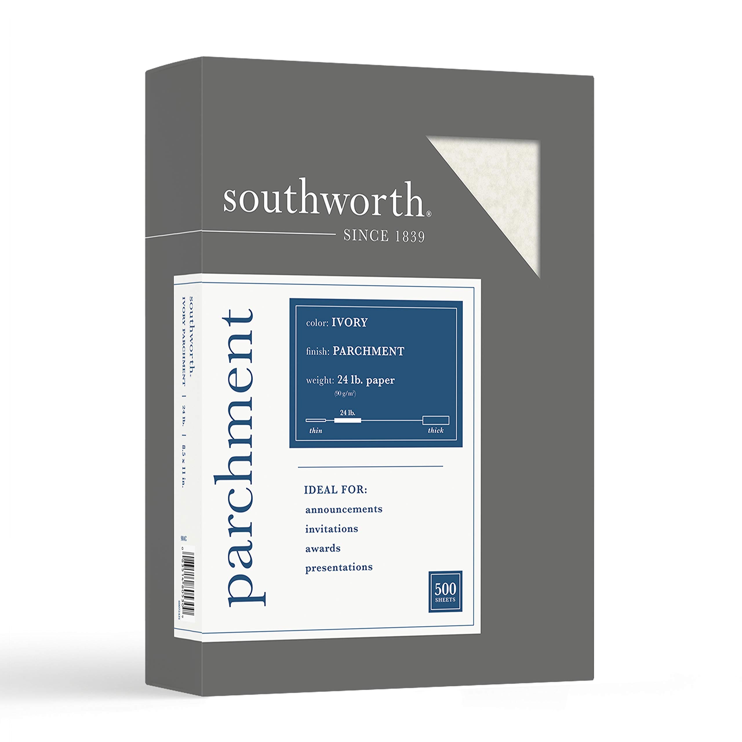 Southworth Parchment Paper 8 5 X 11 24 Lb 90 Gsm Ivory 500 Sheets southworth-parchment-paper-8-5-x-11-24-lb-90-gsm-ivory-500-sheets