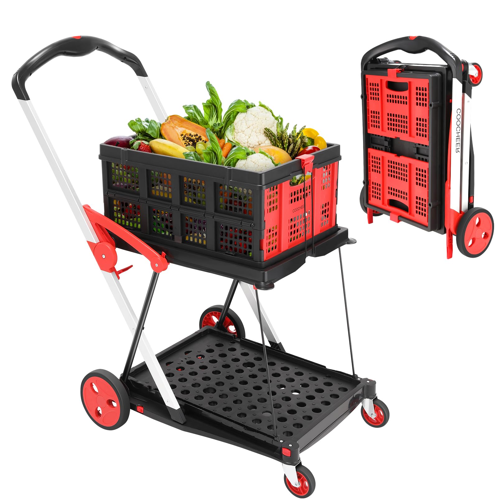 Mua Multi Use Functional Collapsible Carts, Mobile Folding Trolley ...