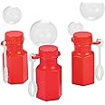 Amazon.com: Fun Express Mini Hexagon Red Bubble Bottles (4 Dozen ...