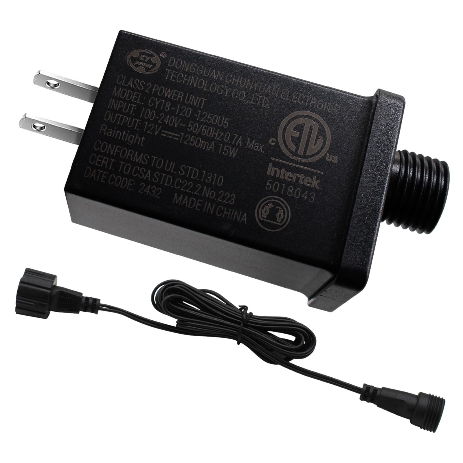 Replacement Yard Inflatable Adapter,with Extension Cord 12V15W Class 2 ...