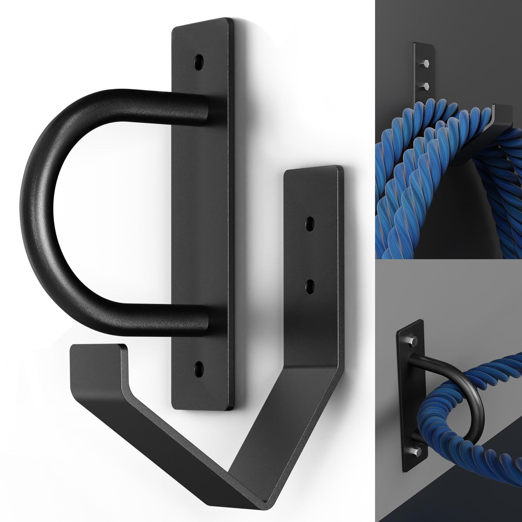 YUEYIN Battle Rope Wall Anchor Kit, Heavy Duty Steel Wall Anchor with ...