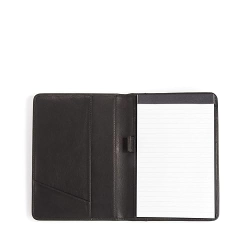 Leatherology Black Onyx Full Grain Leather Professional Junior Notepad ...