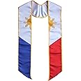 Amazon.com: Philippines Embroidered Graduation Flag Stole Sash Scarf ...