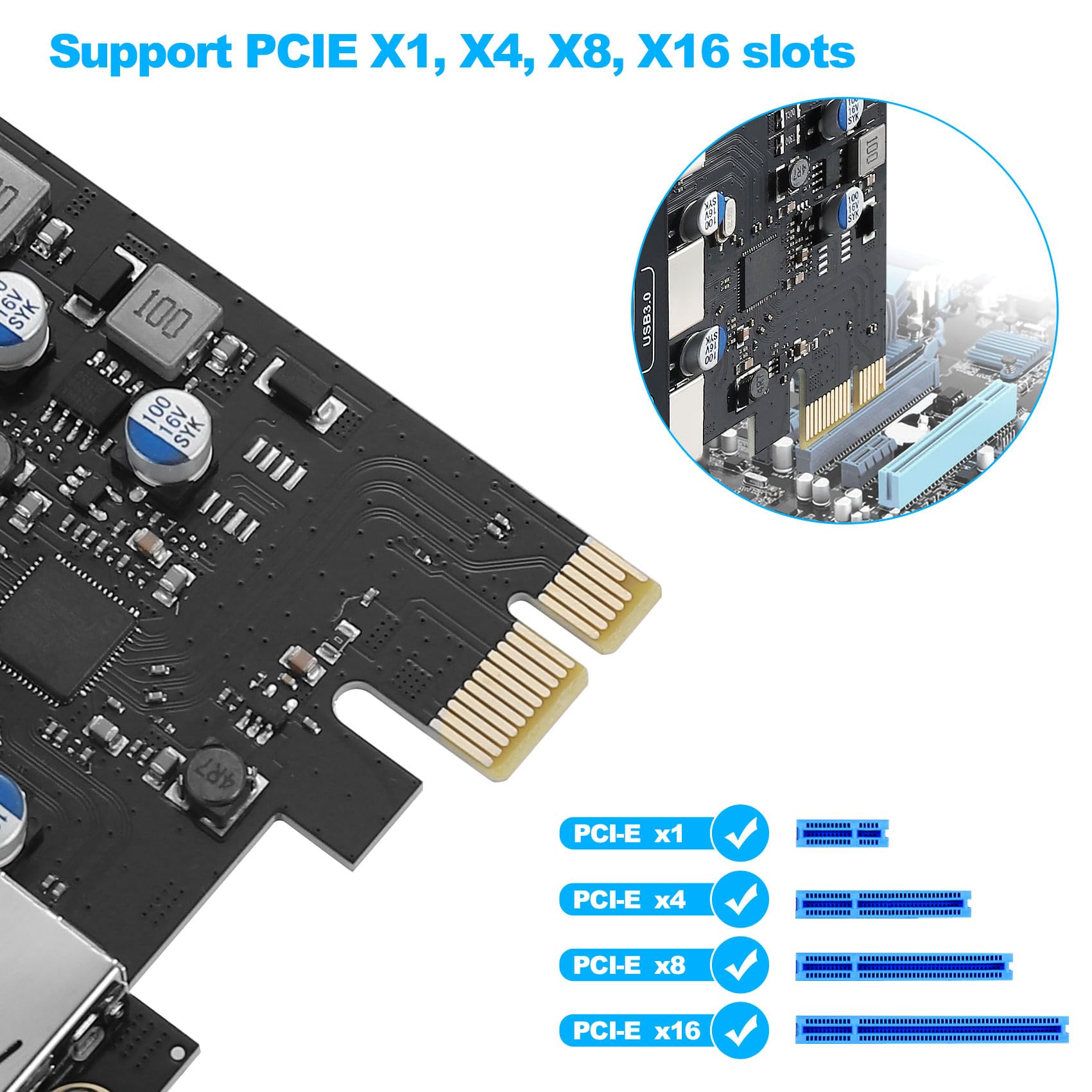 Mua USB PCIE Card 18W Power Delivery, PCI Express 3 Port (Type C, 2 x ...