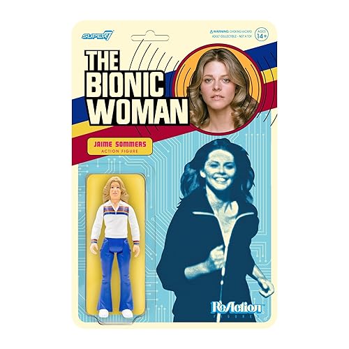 Super7 The Bionic Woman Jamie Sommers - 3.75" The Bionic Woman Action ...