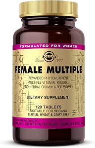 Amazon.com: Solgar Female Multiple, 120 Tablets - Multivitamin, Mineral ...
