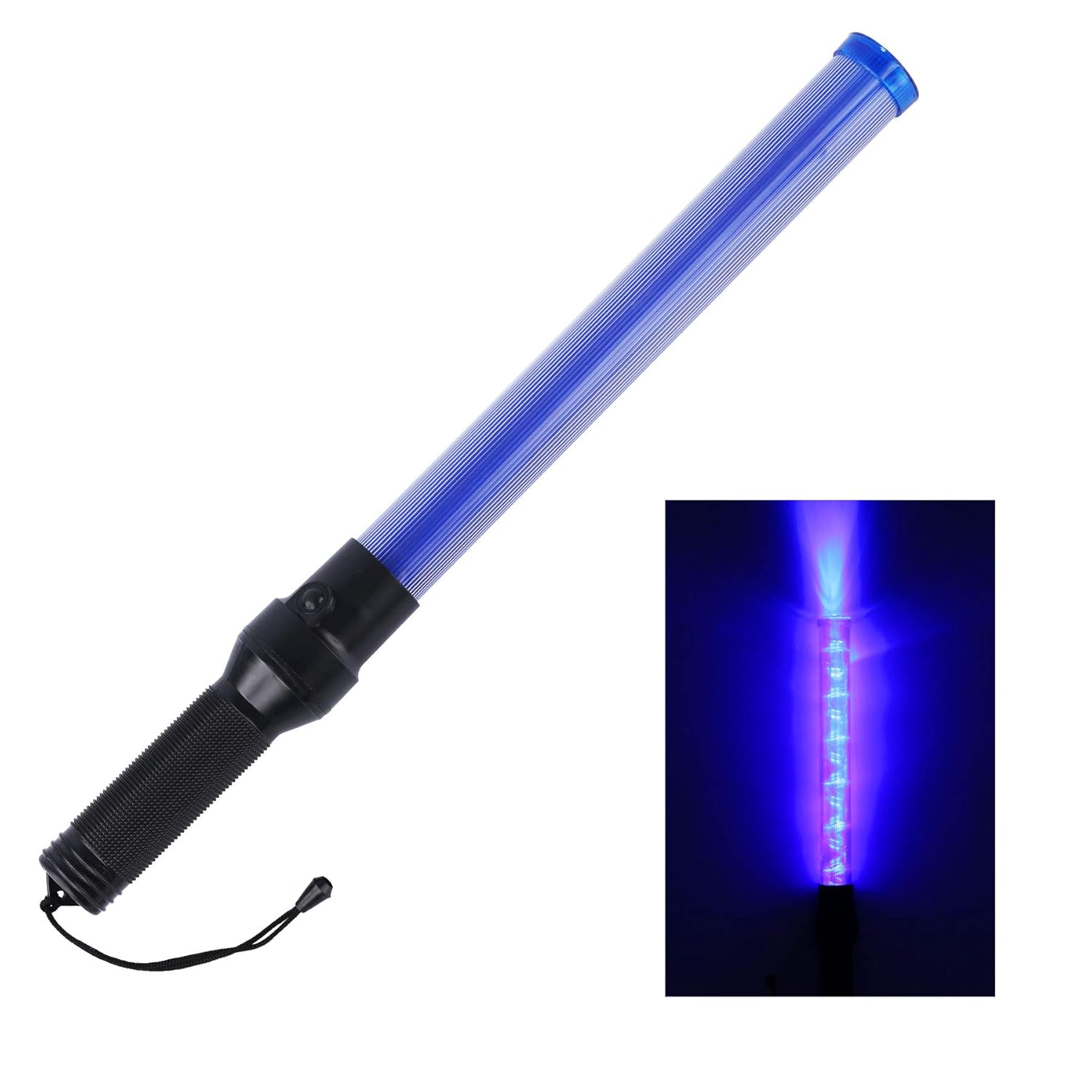 21 inch Blue Signal Traffic Safety Baton Multifunction Traffic Wand ...