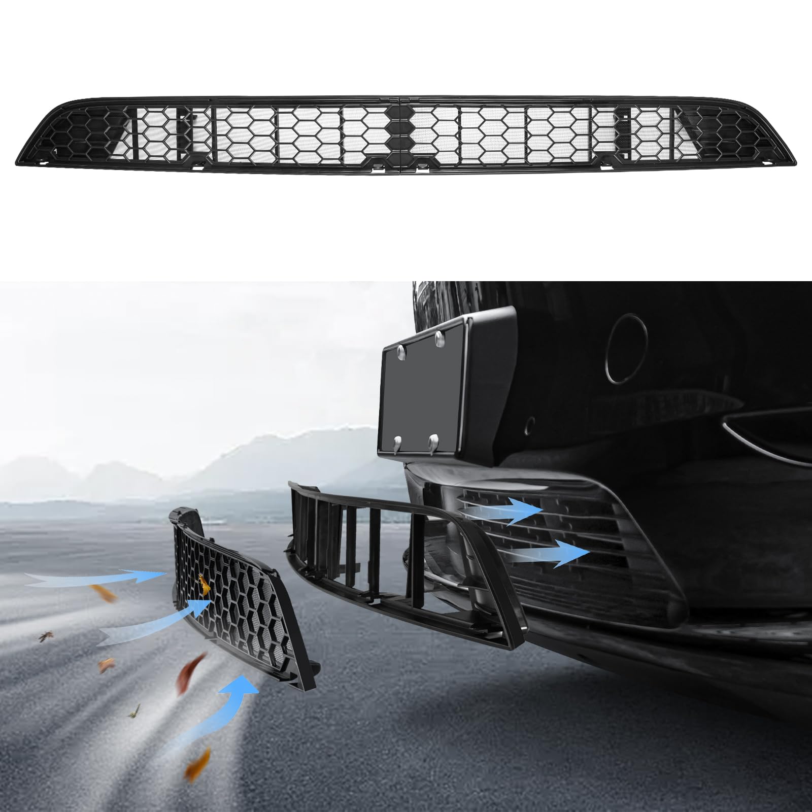 KUNIST Grille Mesh Inserts for Tesla Model Y 2021-2025 Front Air Inlet ...