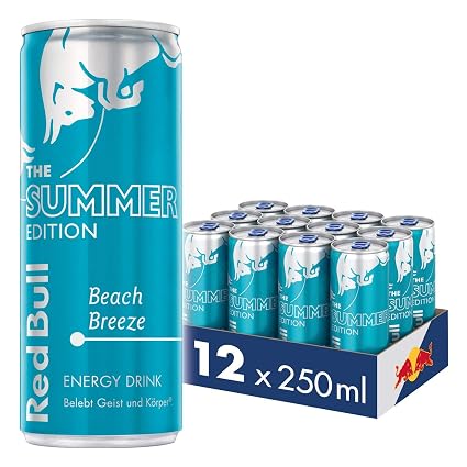 Red Bull Energy Drink Summer Edition, Beach Breeze, Dosen Getränke ...