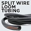 1/2" X 100 ft Split Wire Loom Flex-Guard Convoluted Tubing – Protective Split Cable Sleeves ...