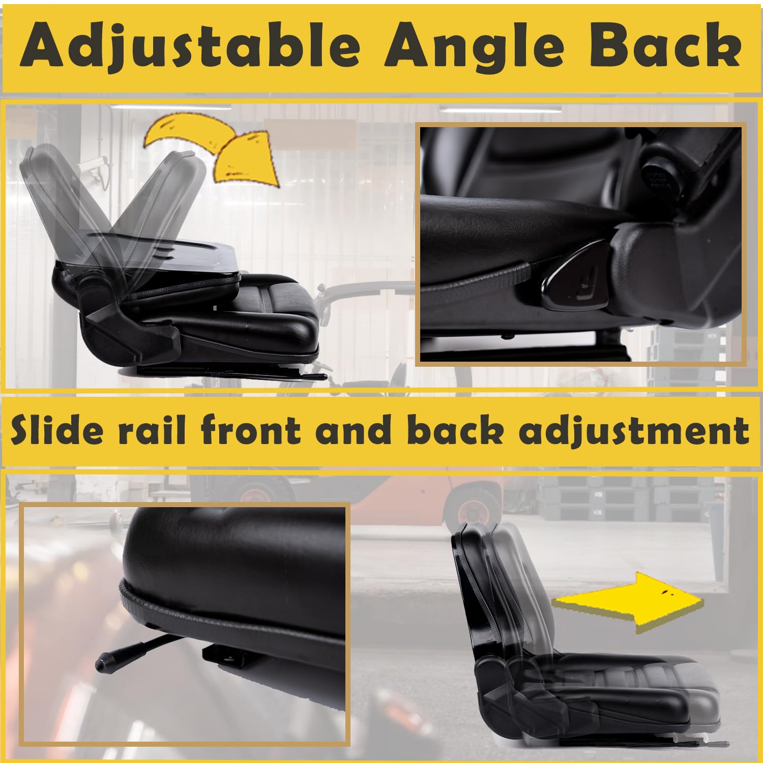 Mua SEATIN Universal Forklift Seat,Tractor Seat,with Micro Switch,for ...