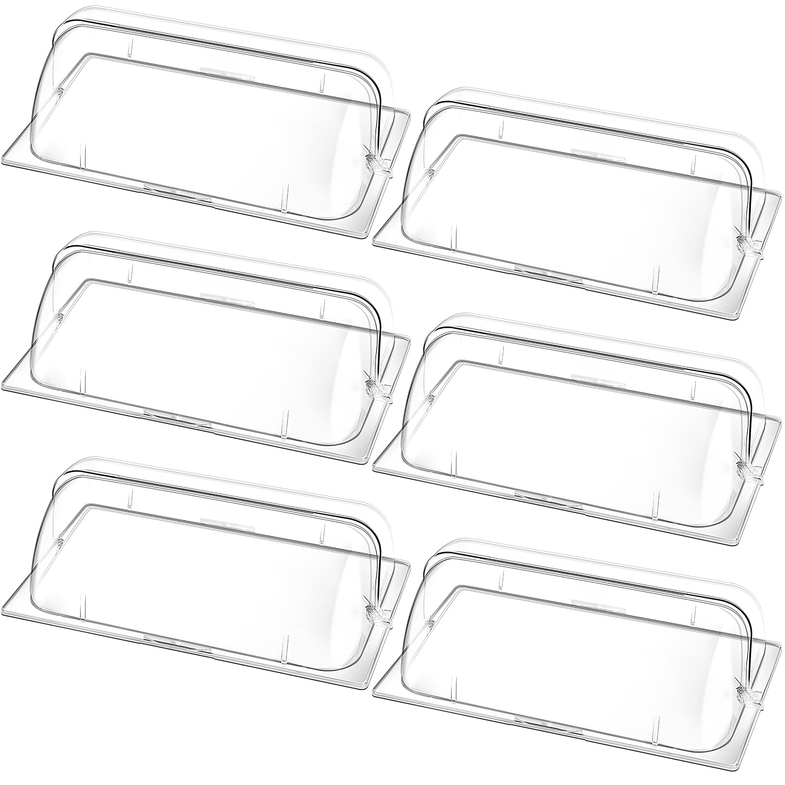 Ziliny Clear Chafing Dish Cover Full Size Roll Top Bakery Pan Display ...
