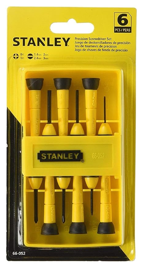 Stanley 6 Pc Bi-Material Handle Precision Screwdriver Set 66-052 ...