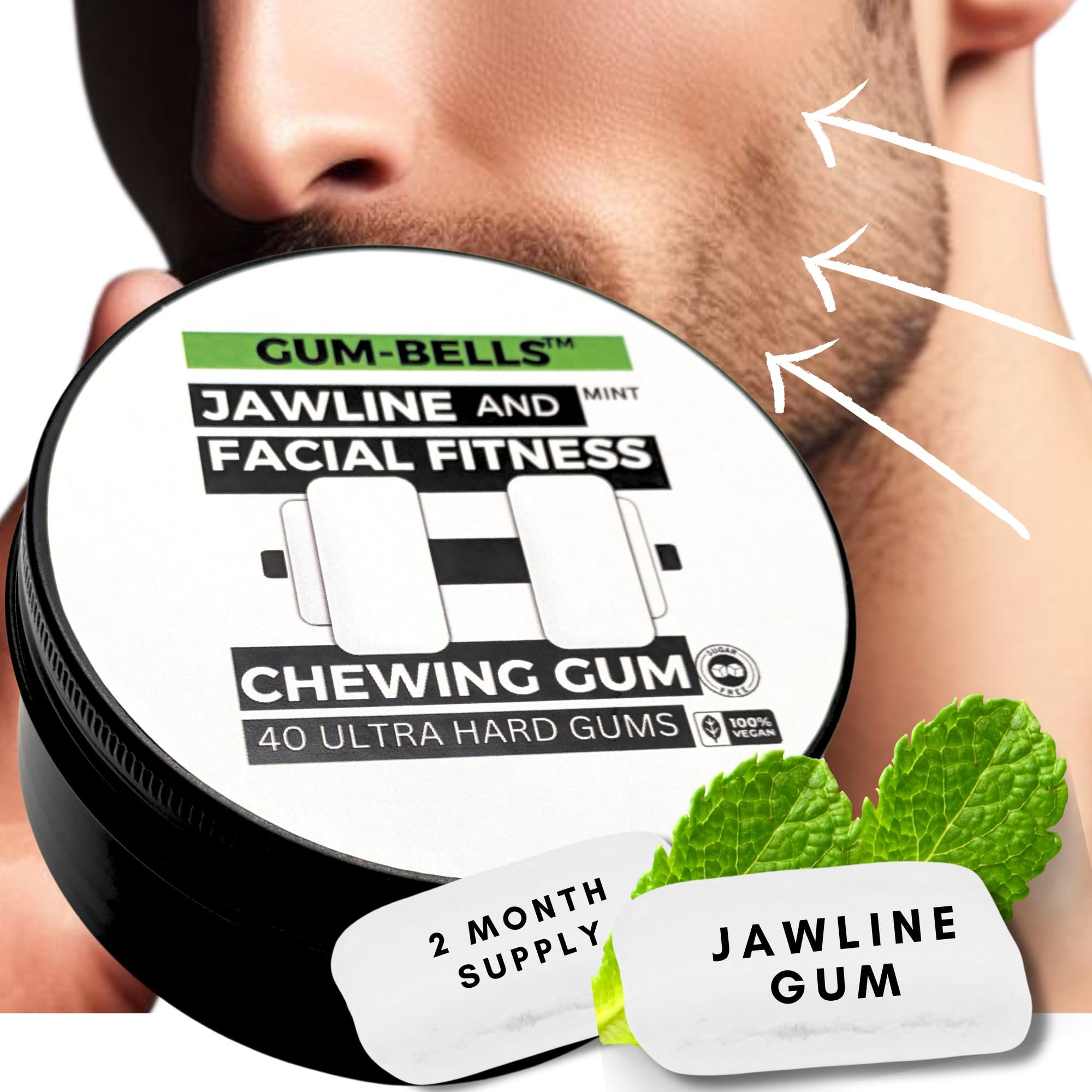 Mua Gumbells™ 12XHard Jawline & facial fitness xylitol chewing gum ...