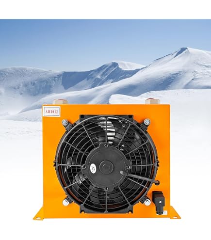 Compact Oil Cooler AJ0510T-CA 10L/MIN Flow Radiator Oil Cooler Heat ...