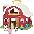 Amazon.com: Battat – Big Red Barn – Animal Farm Playset for Toddlers ...
