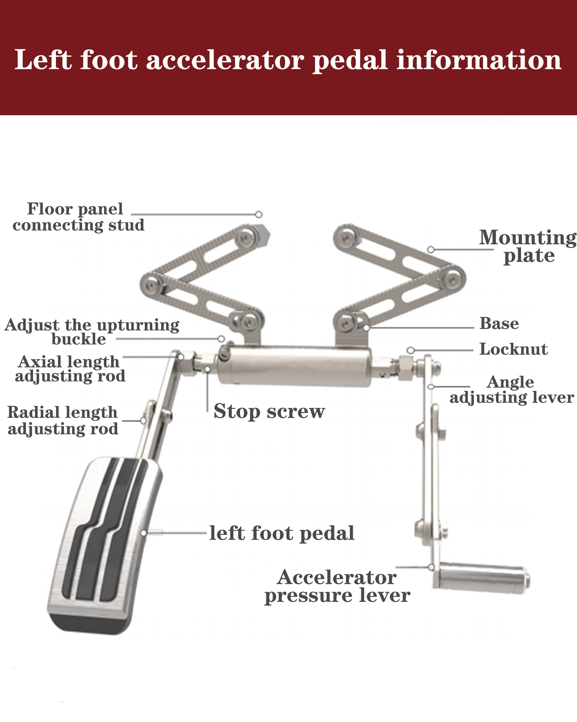 Mua Left Foot Accelerator Pedal Portable for Disabled Drivers Left Foot ...