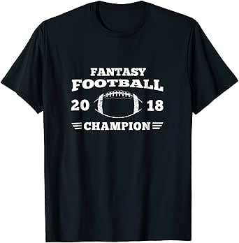 Amazon.com: Fantasy Football Champion 2018 league shirt | gift: Clothing