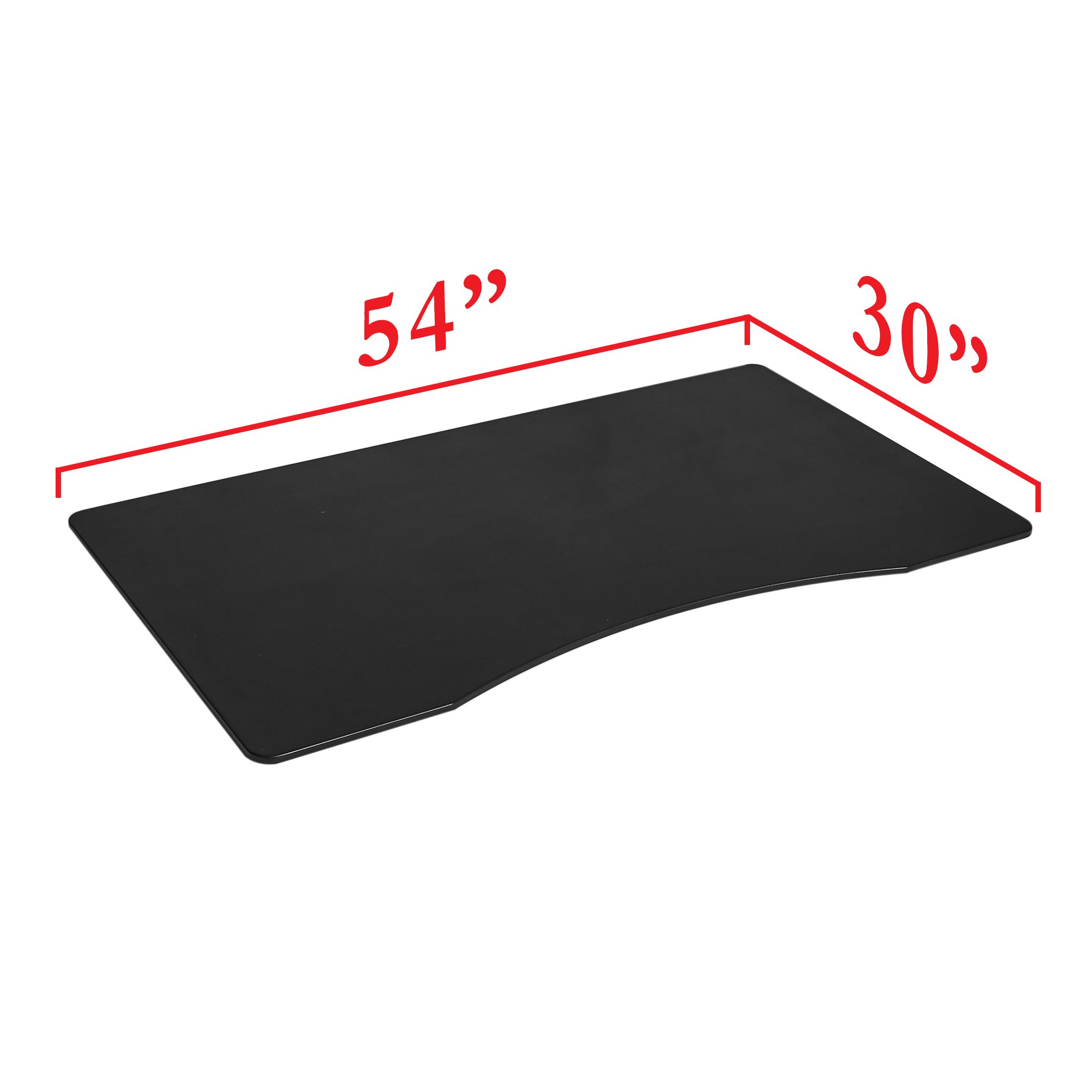 Seville Classics Ergo Desk Table Top with Beveled Bottom Edges, 54" x ...