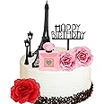 Amazon.com: MEMOVAN 8pcs Paris Cake Topper Eiffel Tower Statue Cake ...