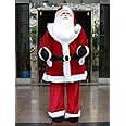 Amazon.com: Vickerman Huge Life-Size Decorative Plush Santa Claus ...
