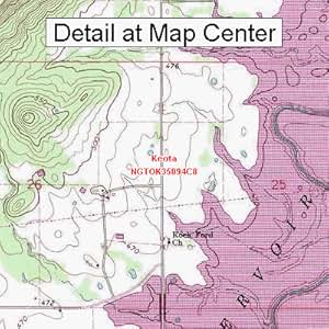 Amazon.com : USGS Topographic Quadrangle Map - Keota, Oklahoma (Folded ...