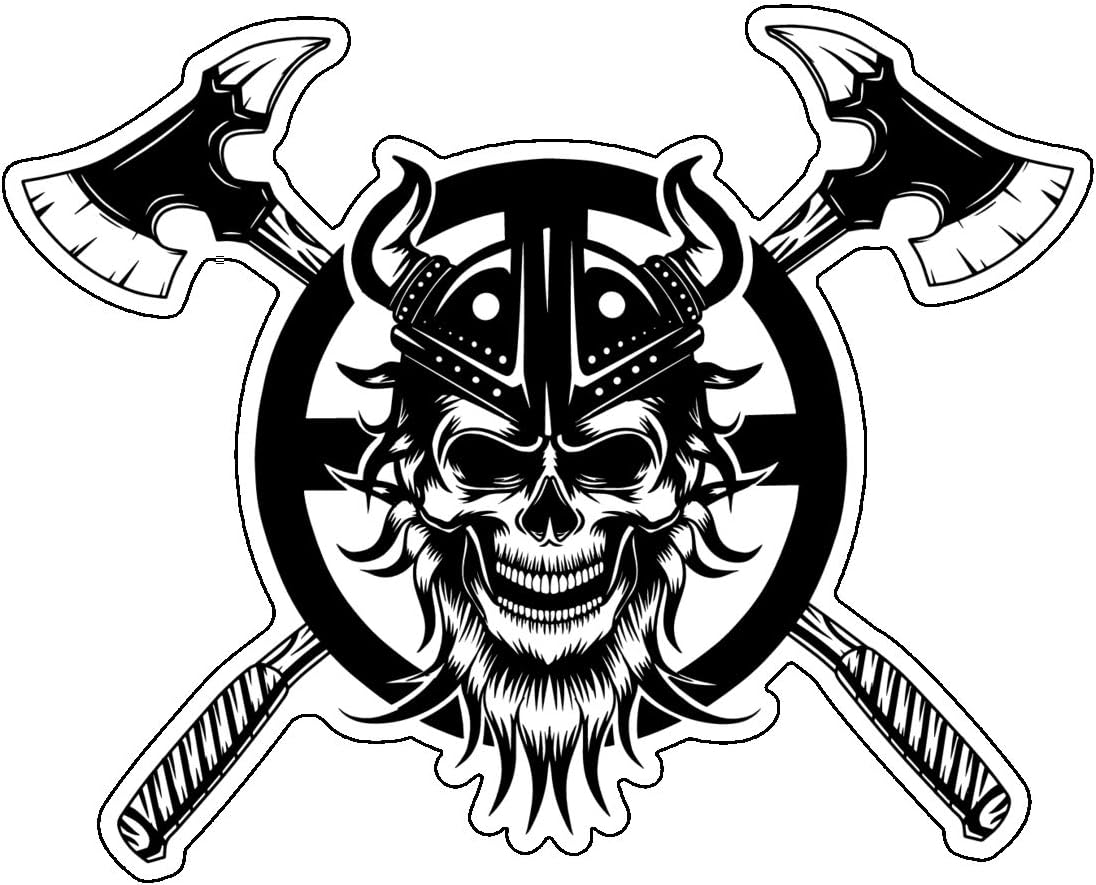 Amazon.com: WickedGoodz Viking Decal - Valhalla Warrior - Norse Bumper ...