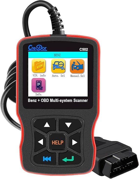 Creator C502 OBD2 Diagnostic Scanner Mercedes-Benz & Smart Check Engine ...