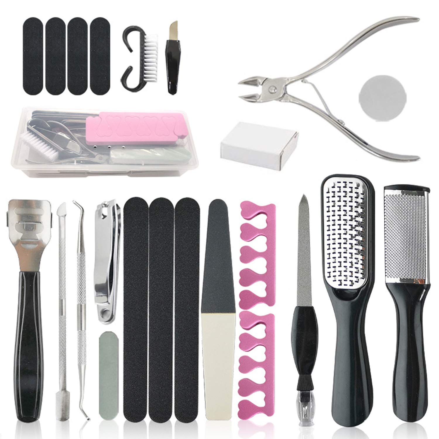 Amazon.com : 23 Pieces Pedicure Set Professional Tools, Foot Care Kit ...