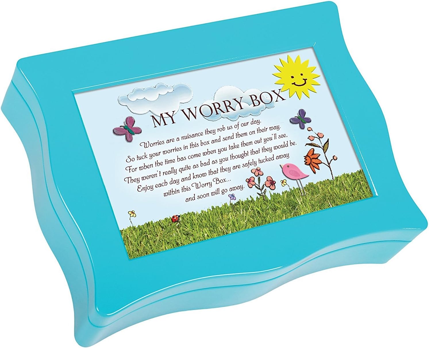 Worry Box Cottage Garden Digital Music Box Plays My Wish: Amazon.co.uk ...