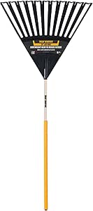 Amazon.com : True Temper 2914912 Clog Free Poly Leaf Rake with 48 in ...
