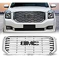Amazon.com: CATYPATT Front Bumper Upper Grille Assembly Chrome Center ...