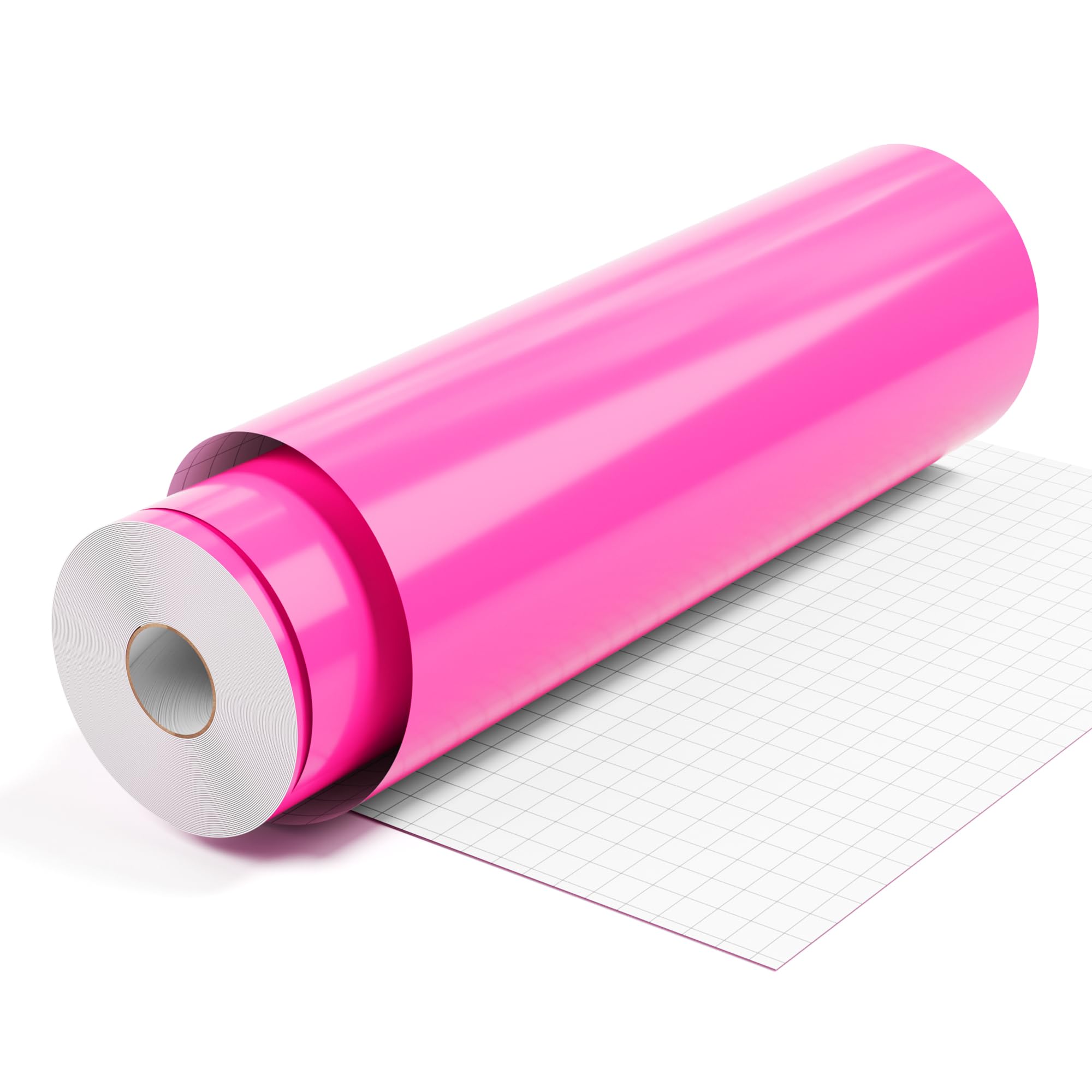 Pink Permanent Vinyl Roll, Hisiu 12" x40FT Adhesive Pink Vinyl for ...