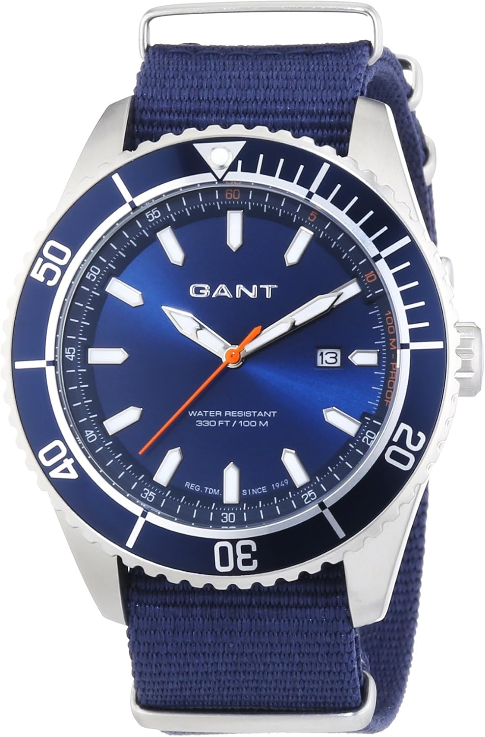 GANT Herren-Armbanduhr XL Seabrook Military Analog Quarz Nylon W70632 ...