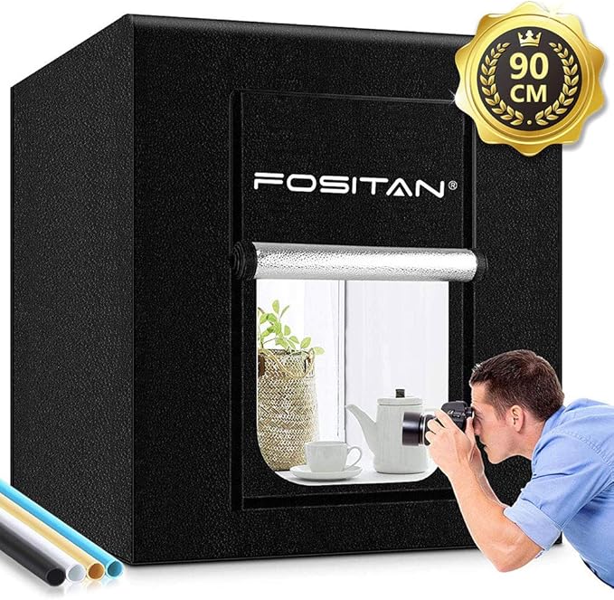 Amazon.com : FOSITAN Photo Box, Photo Light Studio Box 35"/90cm 126 LED ...
