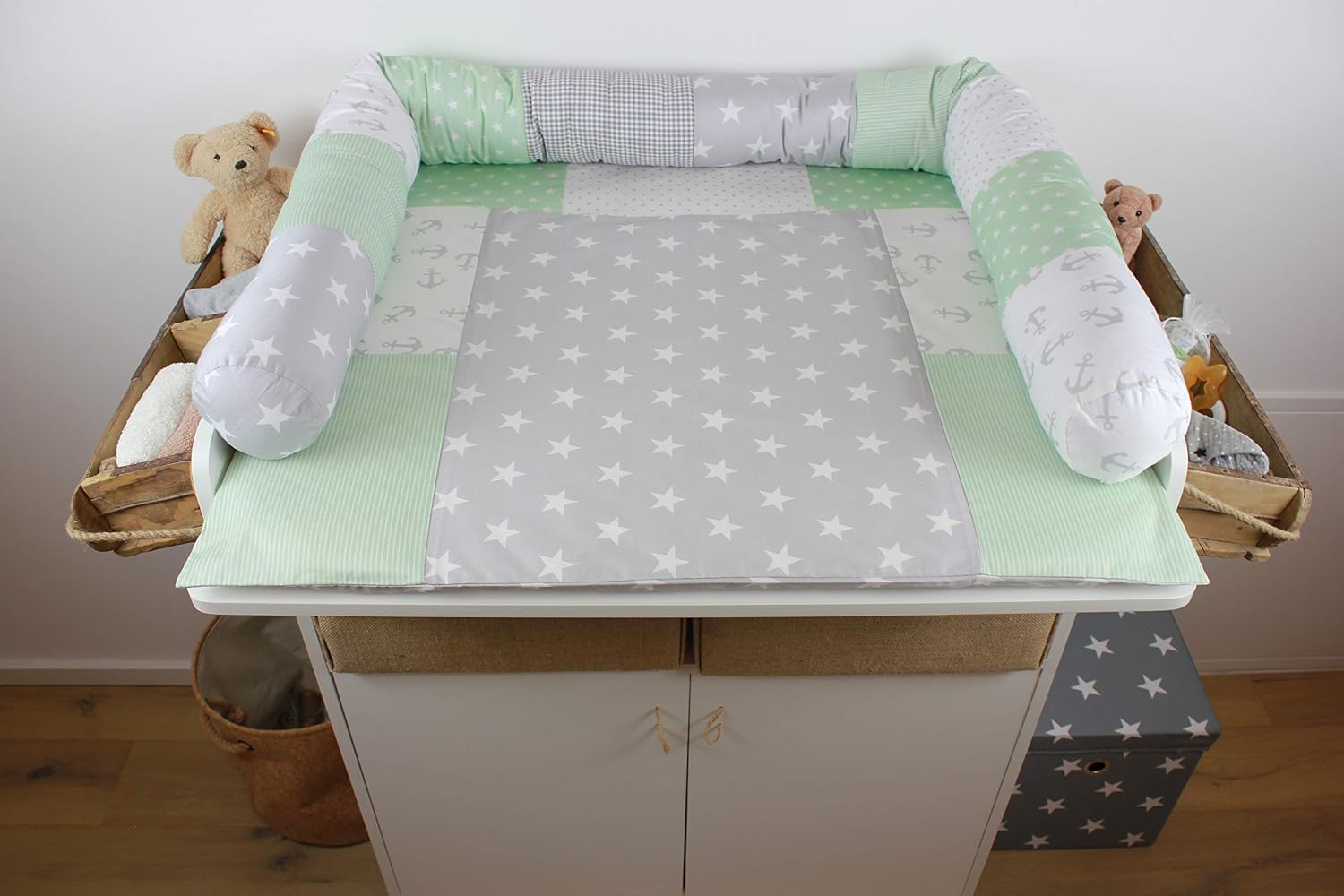 miRio • Crib Bumper, Cot Bumpers Infant Wrap Around Protection, Infant ...