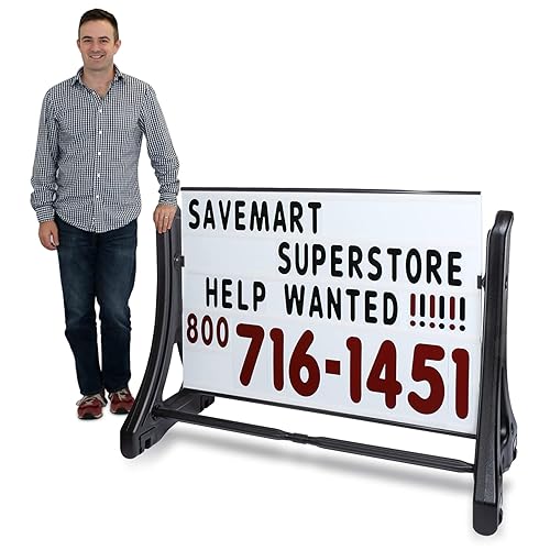 SmartSign 36"x48" Changeable Message Sign Board Sidewalk Sign, Deluxe ...