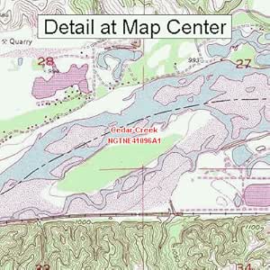 Amazon.com : USGS Topographic Quadrangle Map - Cedar Creek, Nebraska ...