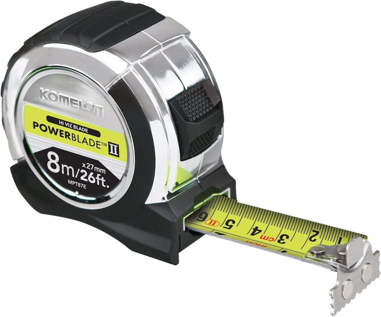 KOMELON MPT826E Power Blade - Cinta métrica (8 m y 27 mm de ancho ...