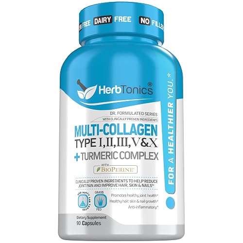 Herbtonics Multi Collagen + Turmeric Complex – Hydrolyzed Multi ...