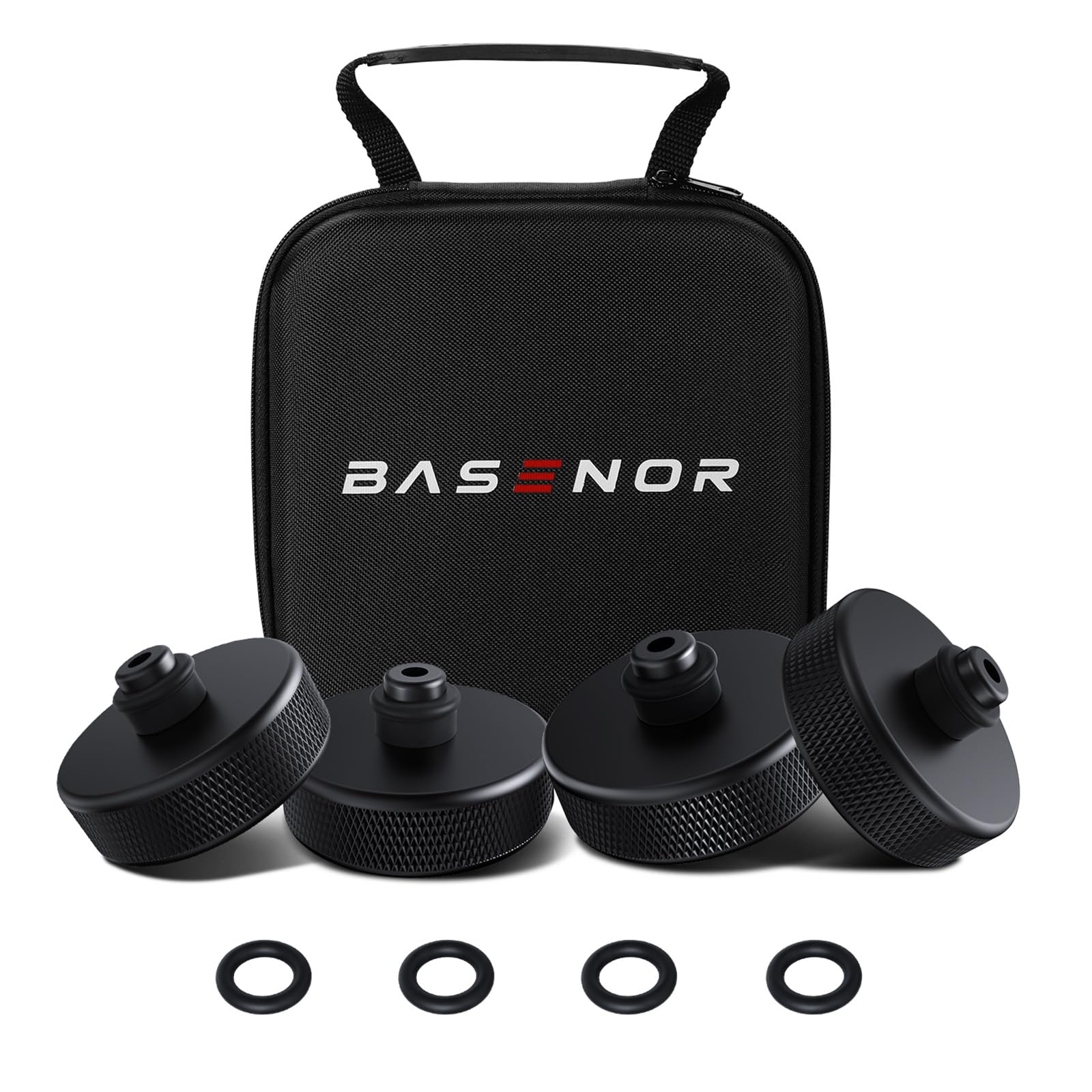 BASENOR Upgraded Tesla Car Floor Jacks, Jack Pucks with Storage Case ...