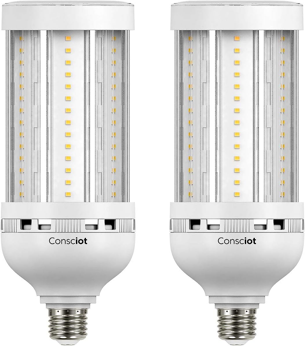 Consciot 45W LED Bulb 175 Watt Equivalent LED Corn Light Bulb Daylight ...